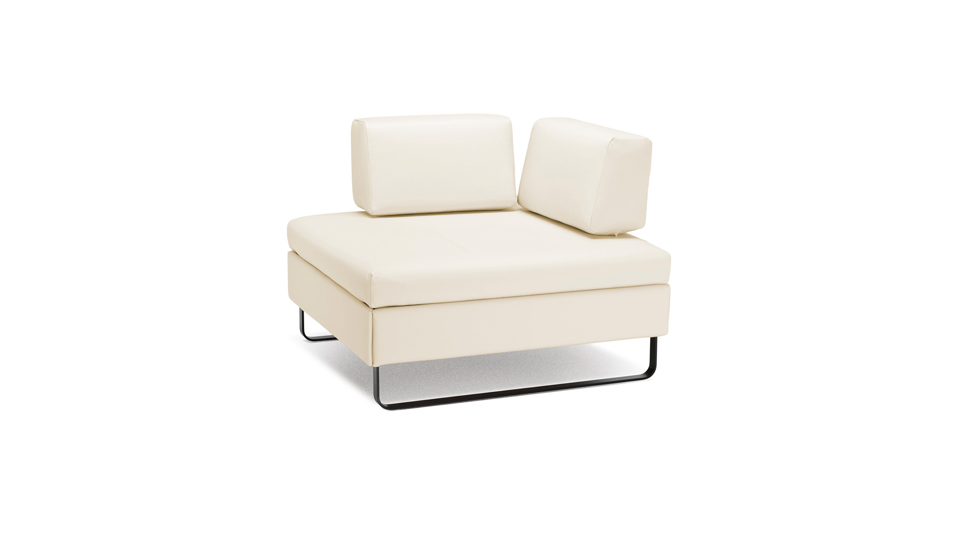 BED_for_LIVING_Hocker_Schlafsofa_Leder - Swissplus